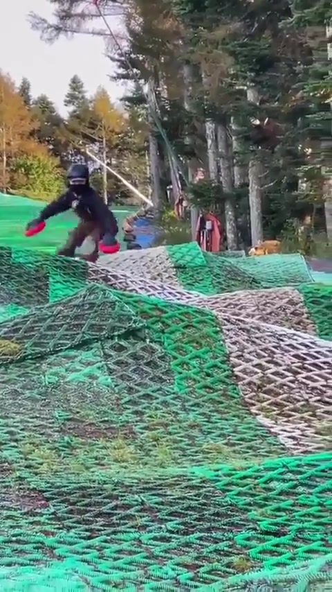 Who says you need snow to hit the slopes? Skiing is possible! | [meme.am]