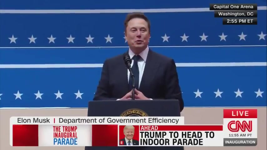 Elon Musk's Controversial Moment at the Inauguration | [meme.am]