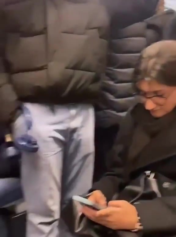 A glimpse of an ordinary bus navigating the streets of Istanbul ...