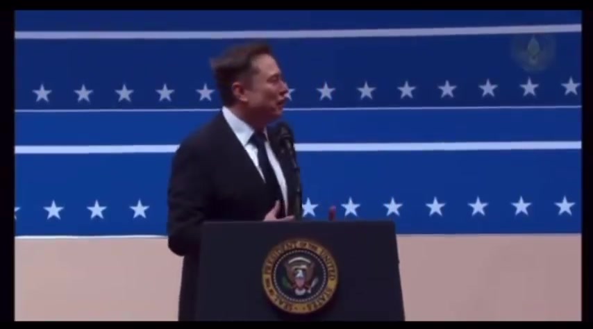 Elon Musk's Alleged Nazi Salute During the Inauguration | [meme.am]