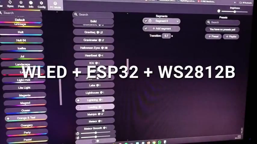 Combining WLED, ESP32, and WS2812B for Ultimate Lighting | [meme.am]